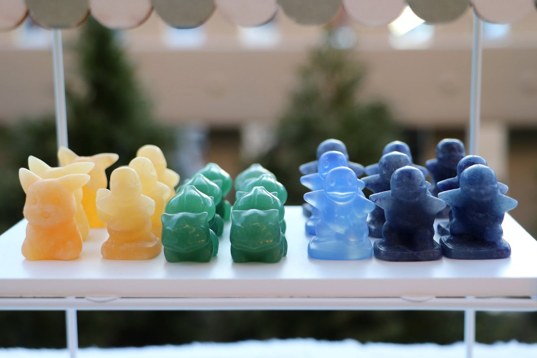 Mini Pokemon Crystal Carvings - Etsy