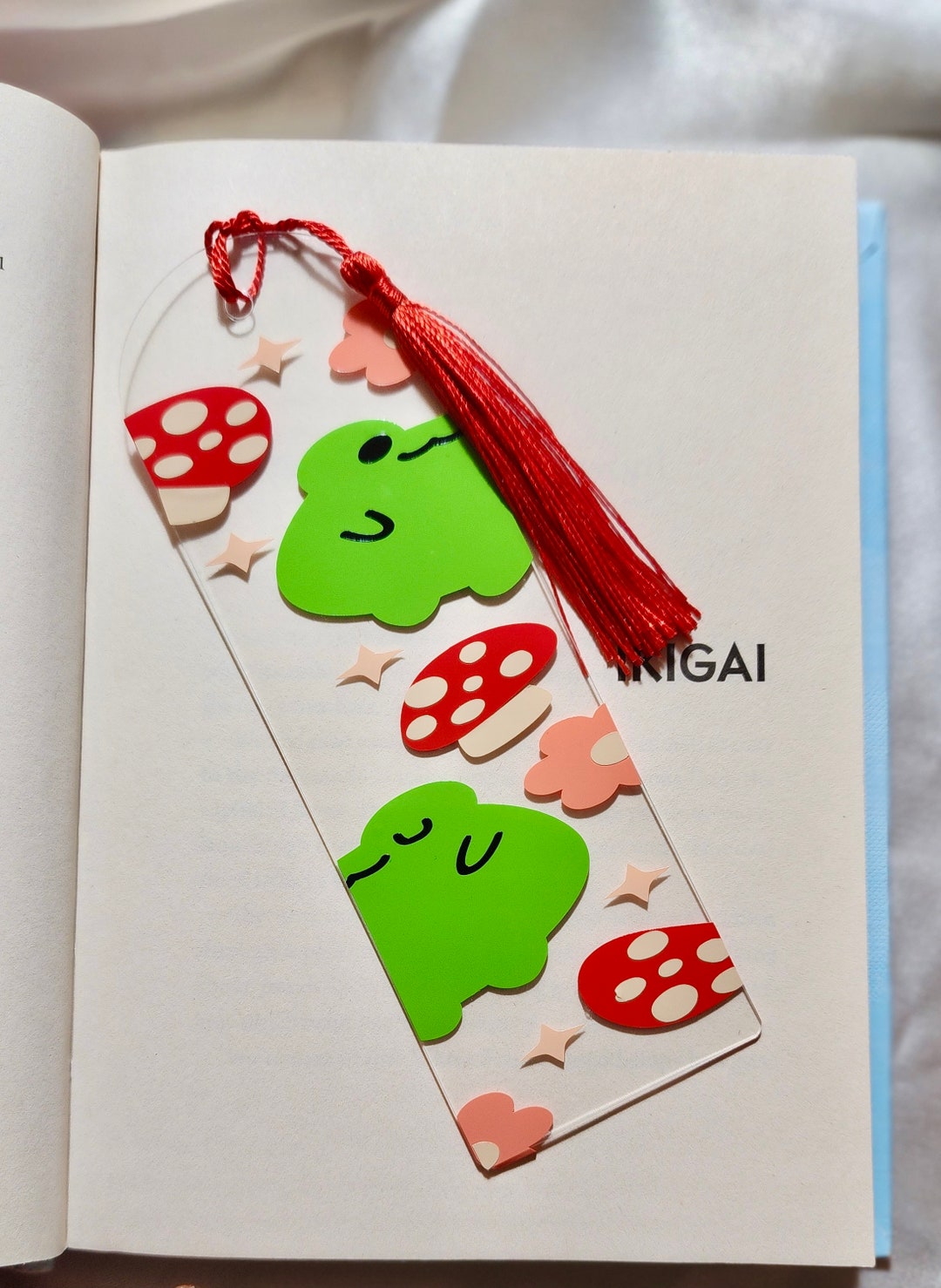 Cute Bookmark Frog Bookmark Aesthetic Bookmark Bookmark Personalized ...