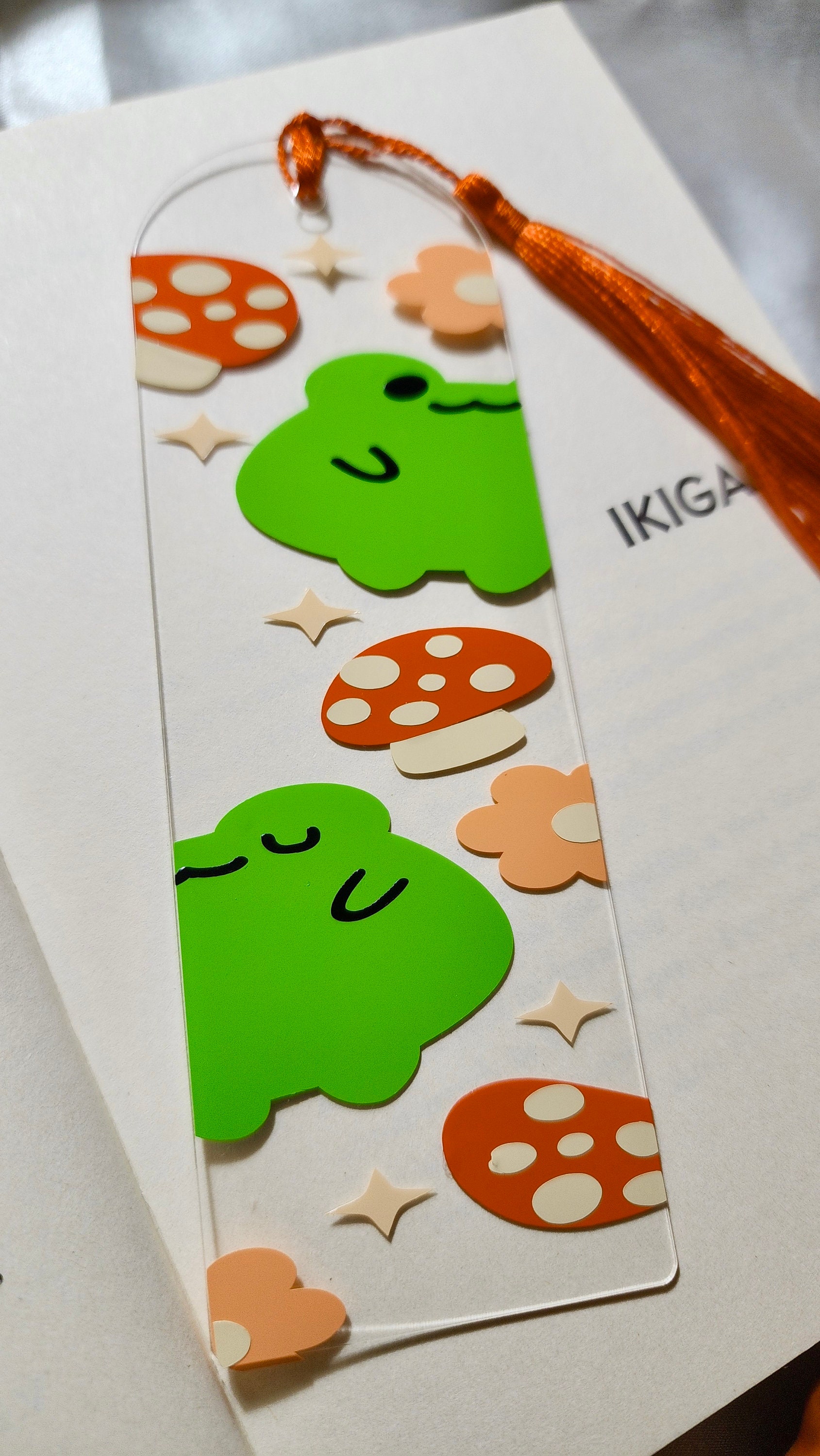 Cute Bookmark Frog Bookmark Aesthetic Bookmark Bookmark Personalized ...