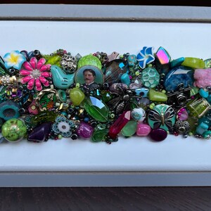 Wall Art - Framed Beaded Artwork - Beadwork Home Decor - Handmade ...