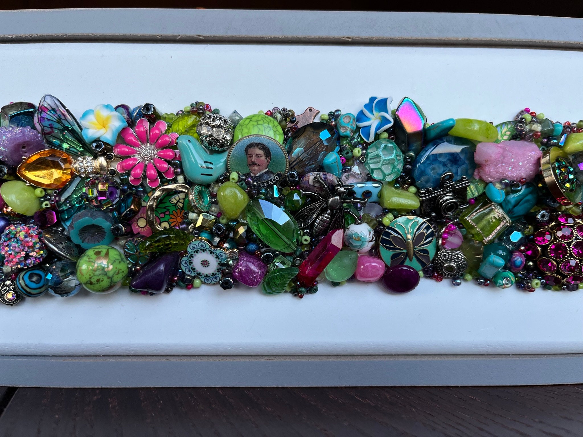 Wall Art - Framed Beaded Artwork - Beadwork Home Decor - Handmade ...