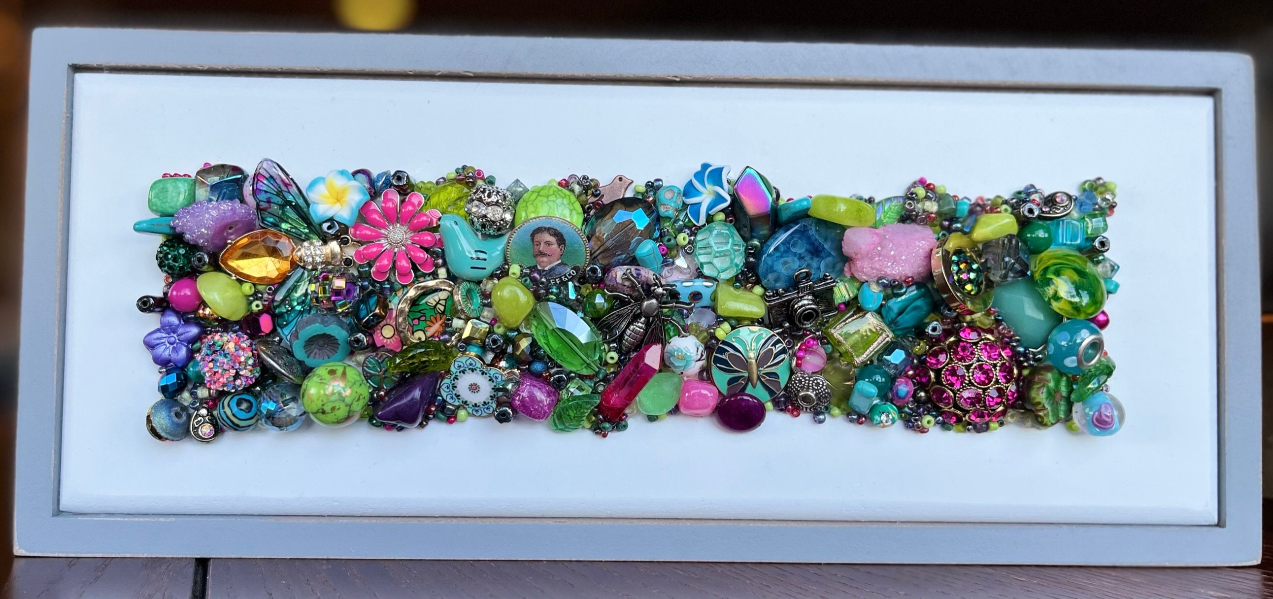 Wall Art - Framed Beaded Artwork - Beadwork Home Decor - Handmade ...