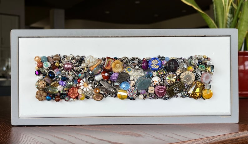 Wall Art - Framed Beaded Artwork - Beadwork Home Decor - Handmade ...