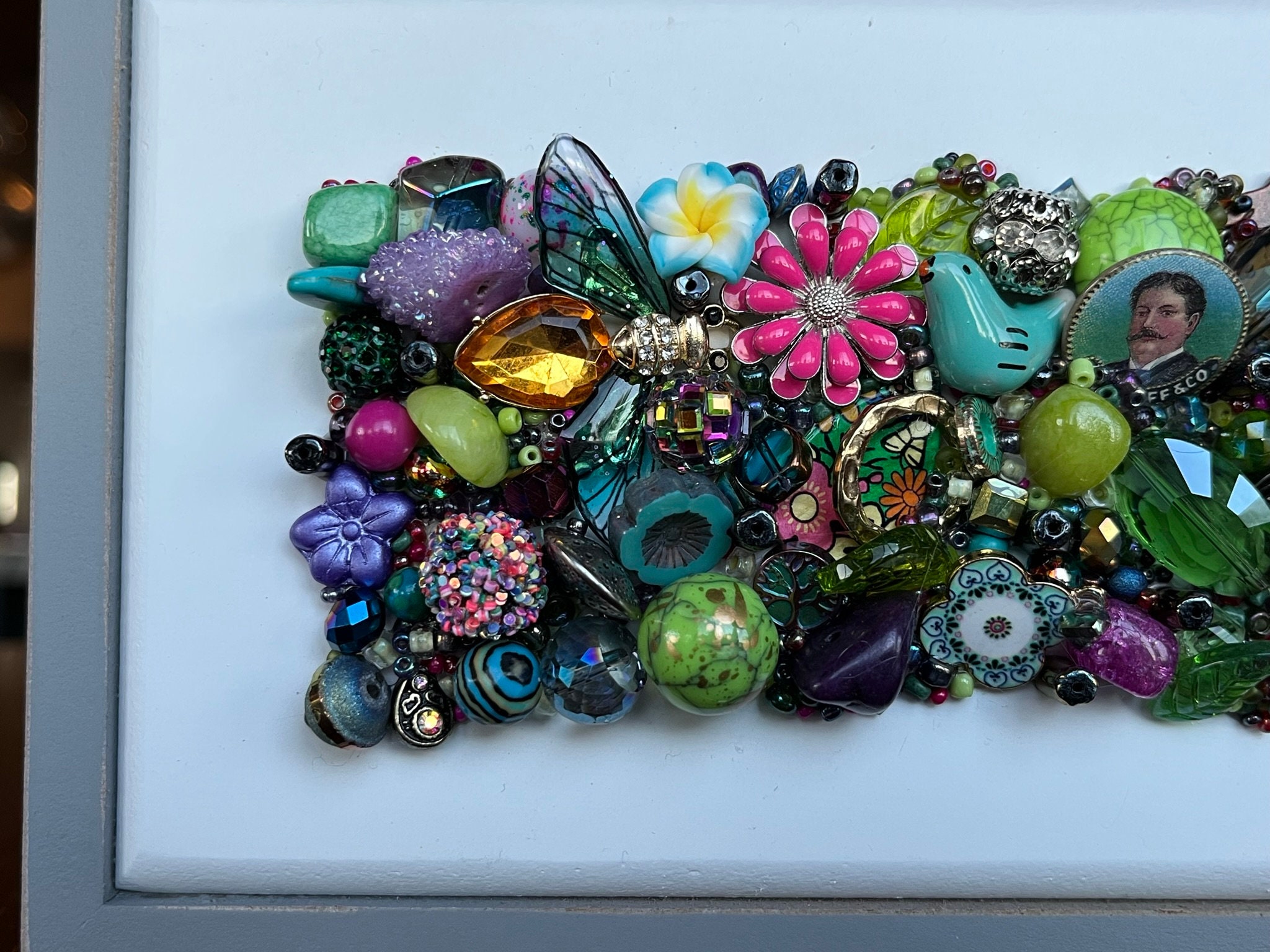 Wall Art - Framed Beaded Artwork - Beadwork Home Decor - Handmade ...