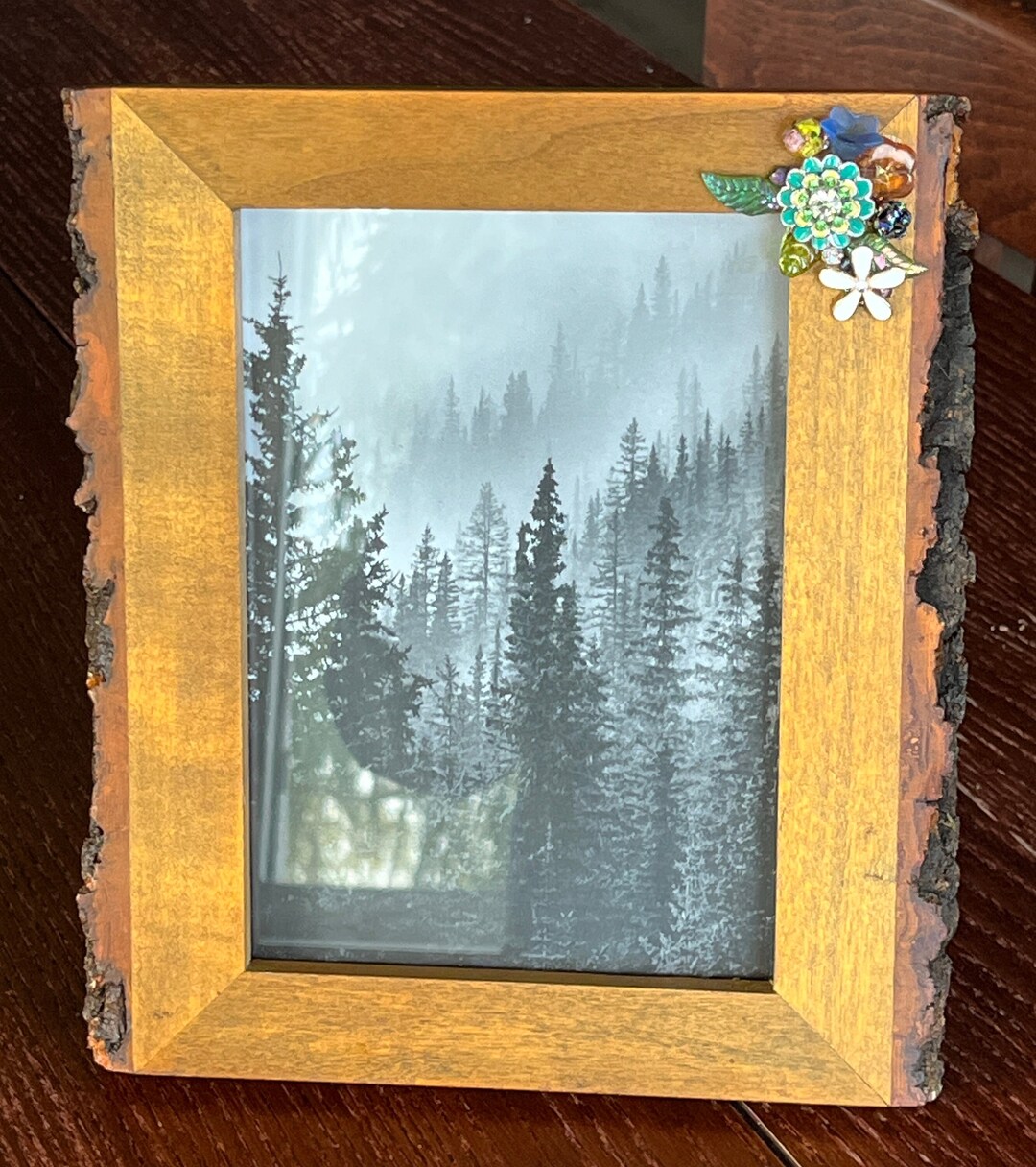 Photo Frame 5" X 7" Wood - Embellished Picture Frame - Perfect Gift for ...