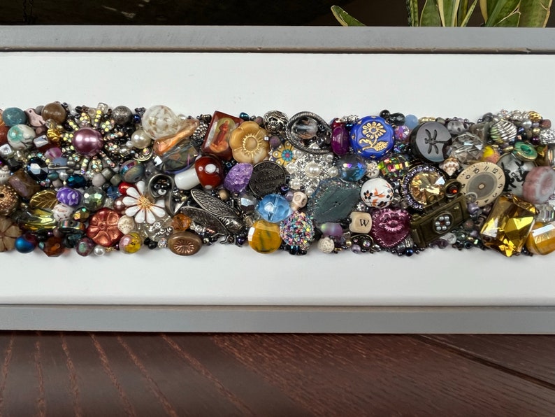 Wall Art - Framed Beaded Artwork - Beadwork Home Decor - Handmade ...