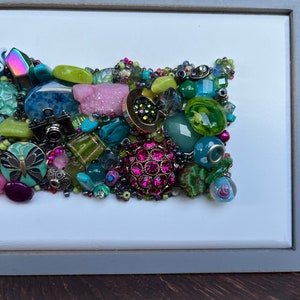Wall Art - Framed Beaded Artwork - Beadwork Home Decor - Handmade ...