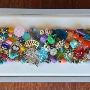 Wall Art - Beaded Framed Wall Art - Beadwork Home Decor - Handmade ...