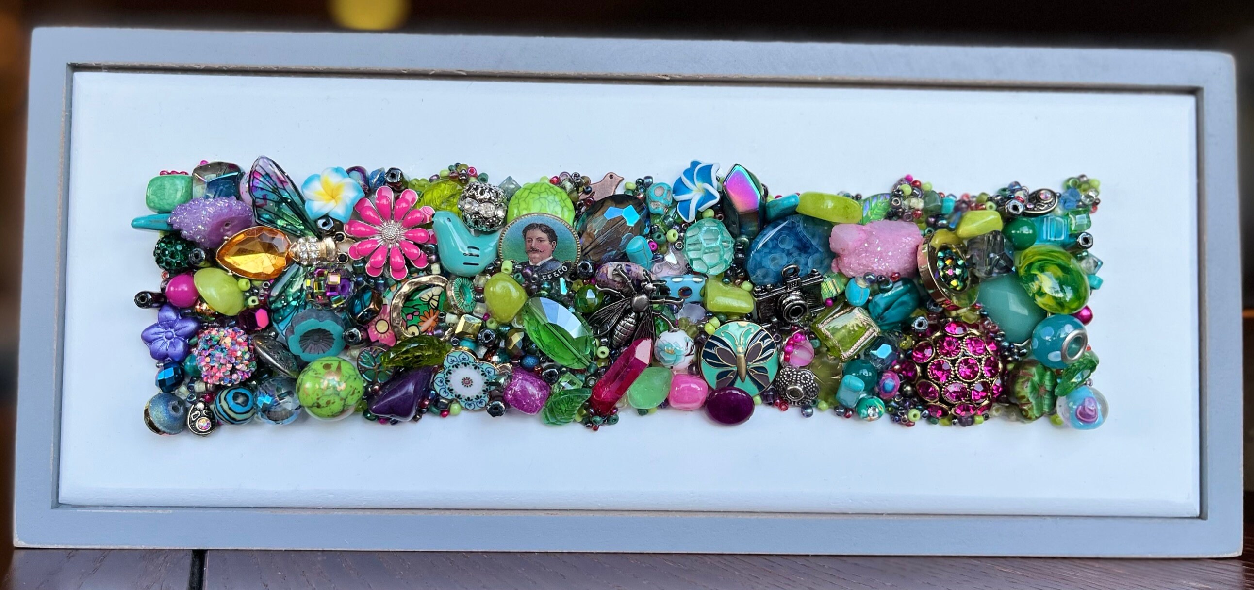 Wall Art - Framed Beaded Artwork - Beadwork Home Decor - Handmade ...