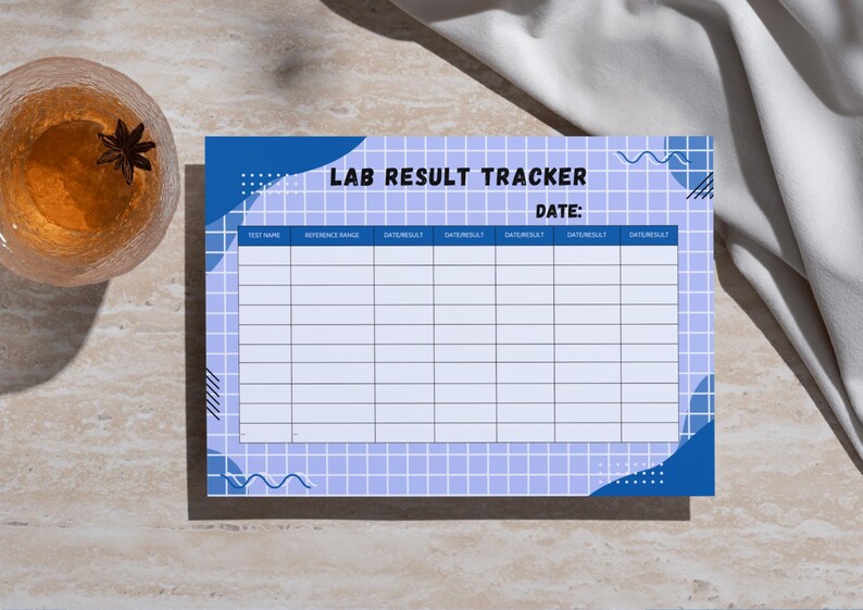 Lab Result Tracker, Lab Tracker, Lab Results Tracker, Lab Results ...