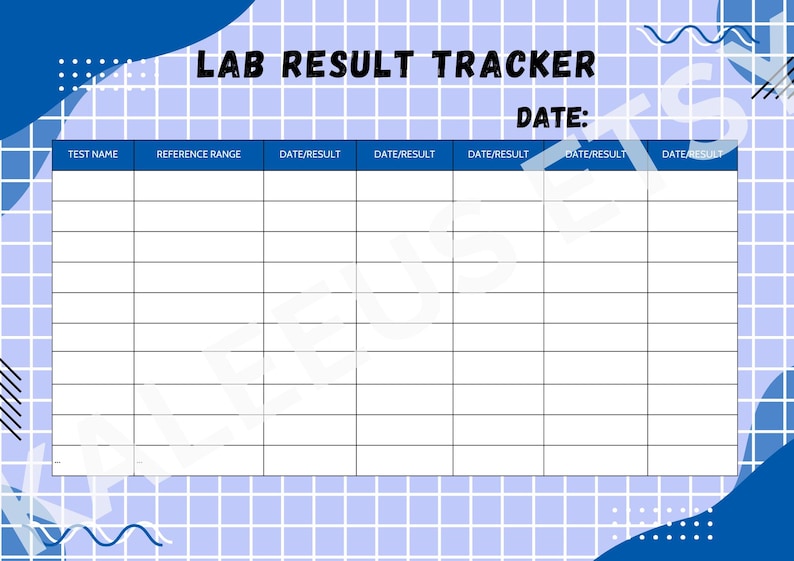 Lab Result Tracker, Lab Tracker, Lab Results Tracker, Lab Results ...