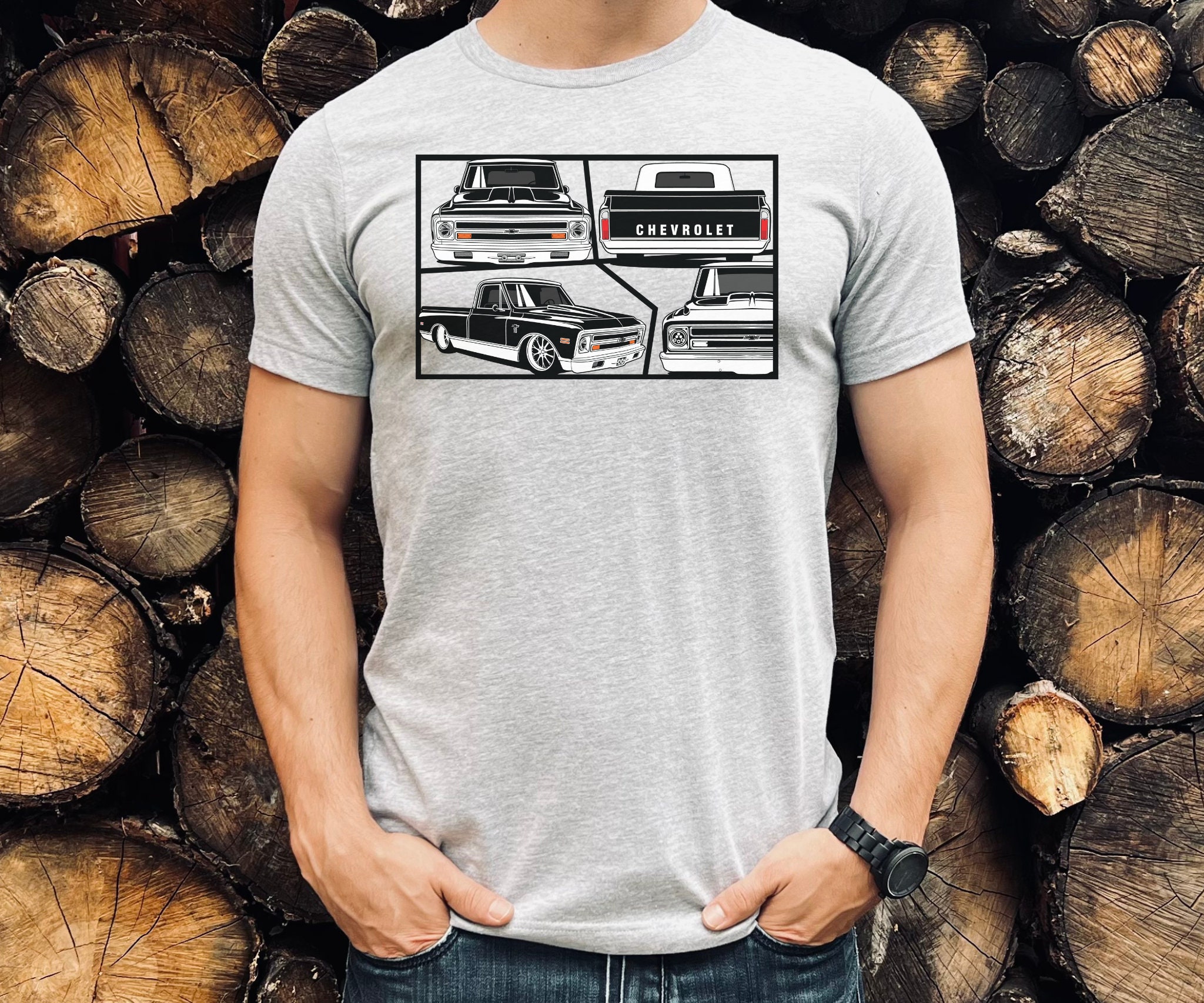 1967 Chevy C10 Truck, Car Enthusiast, Car Art, Pickup Truck Shirt ...