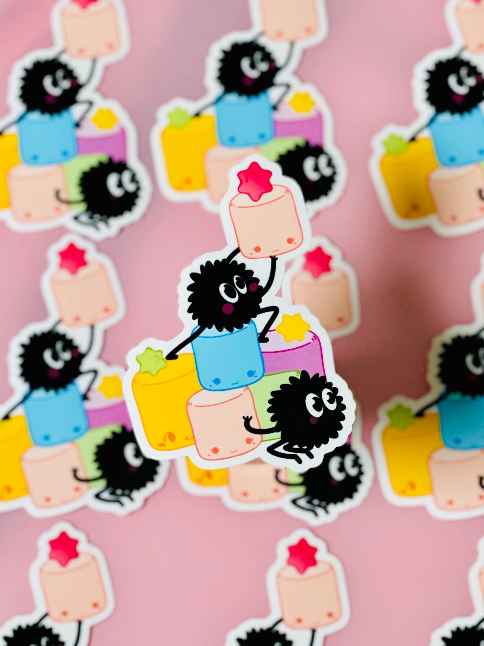 Soot Sprite Sticker, Waterproof, Fan Art, Anime Sticker, Cute Sticker ...