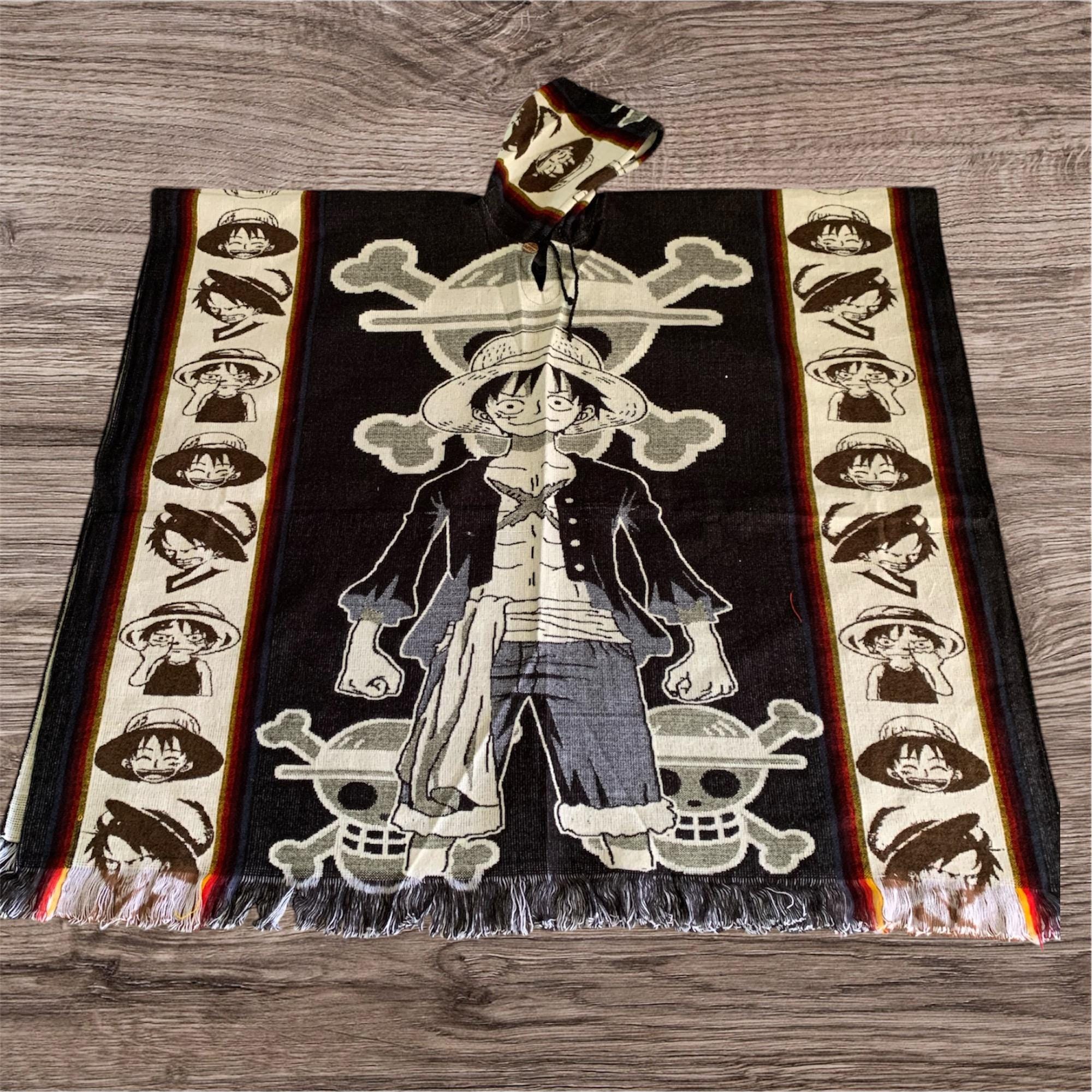 One Piece Luffy Inspired Poncho Alpaca Wool Poncho Unisex One Size Very ...