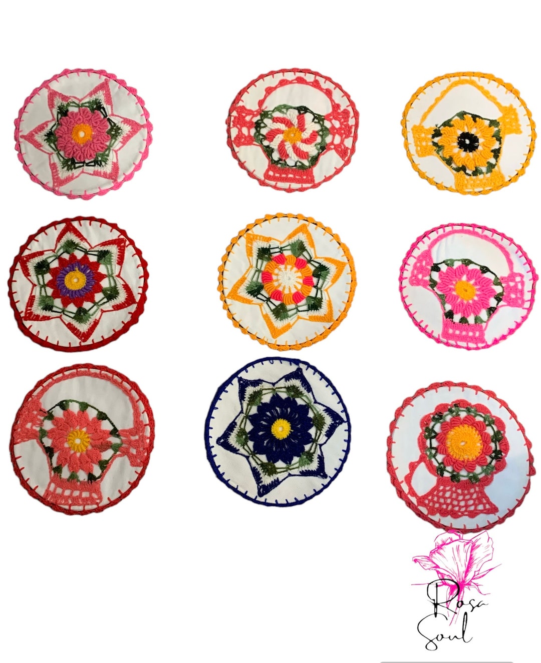 Mexican Tortillero. Hand Embroidered Floral Tortilla Warmer. Mexican ...