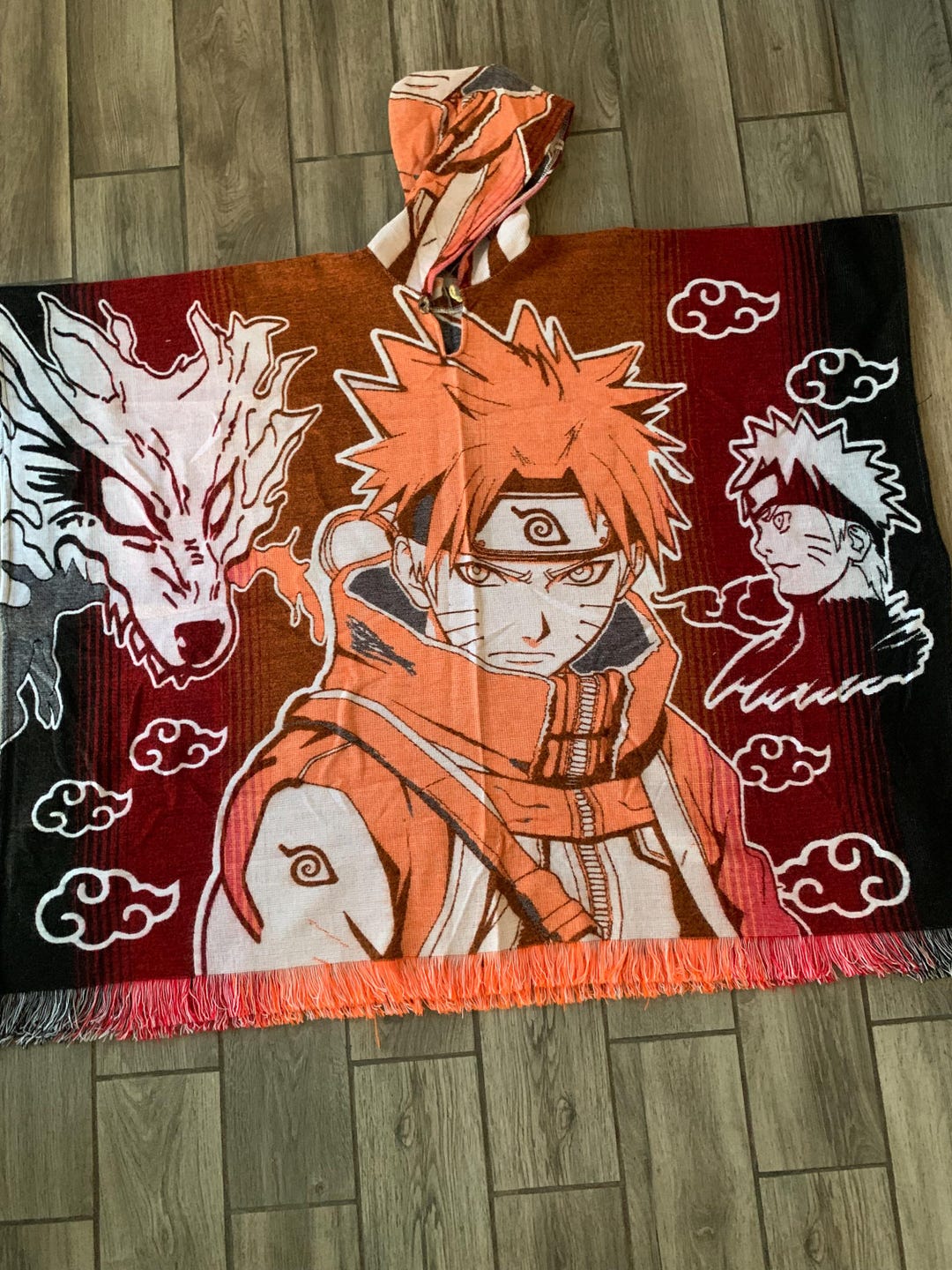 Naruto Alpaca Wool Poncho Unisex One Size Very Soft and Warm Exclusive ...