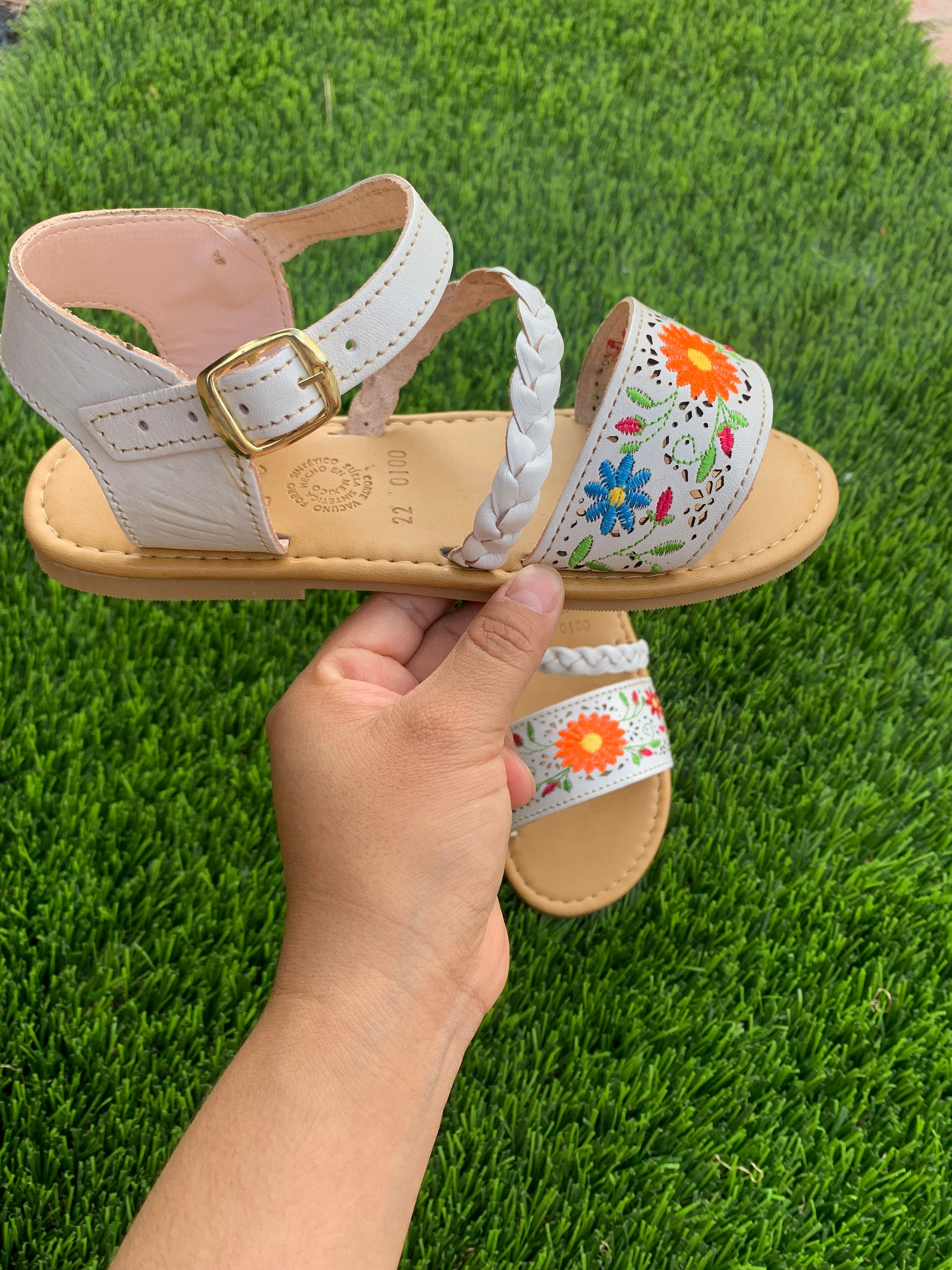 Mexican Huarache Sandals/mexican Sandal Embroidered Floral/ Leather ...