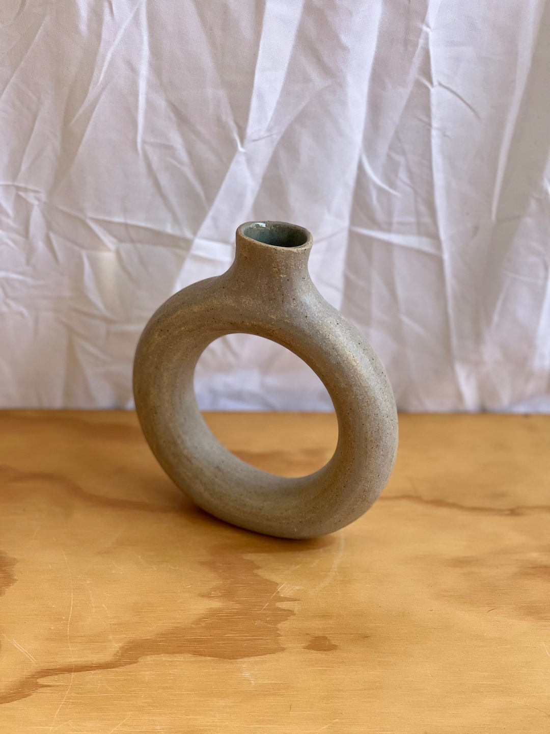 Donut Vase Ceramic Ring Vase Pottery Vase Ceramic Vase - Etsy