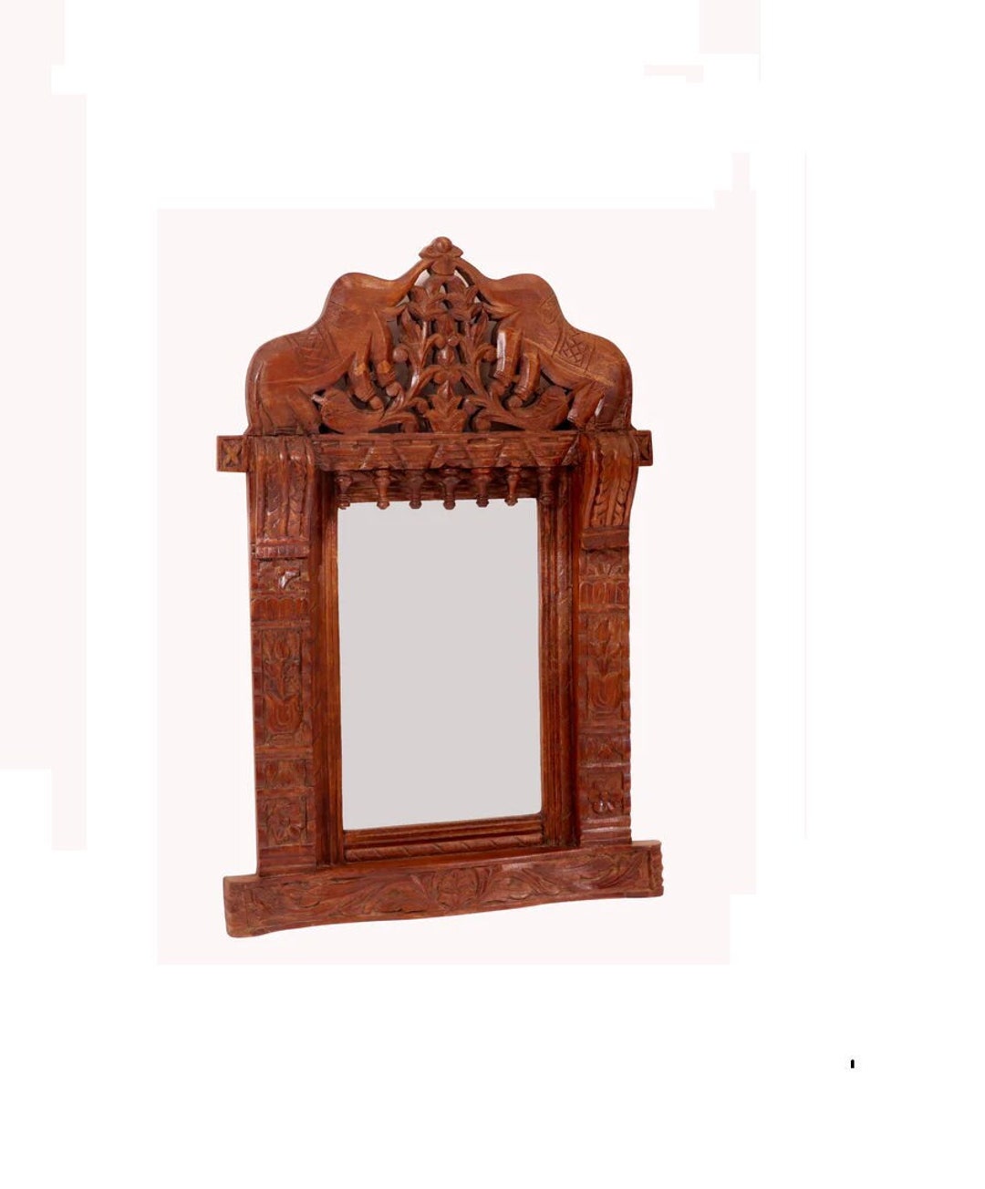 A Majestic Blend of Royal Elephants, Wooden Mirrors - Etsy Canada