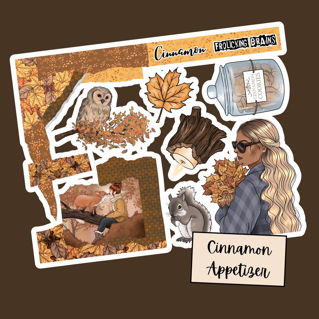 Cinnamon Sampler Sneak Peek Die Cut Appetizer Hand Cut Sticker Kit for ...