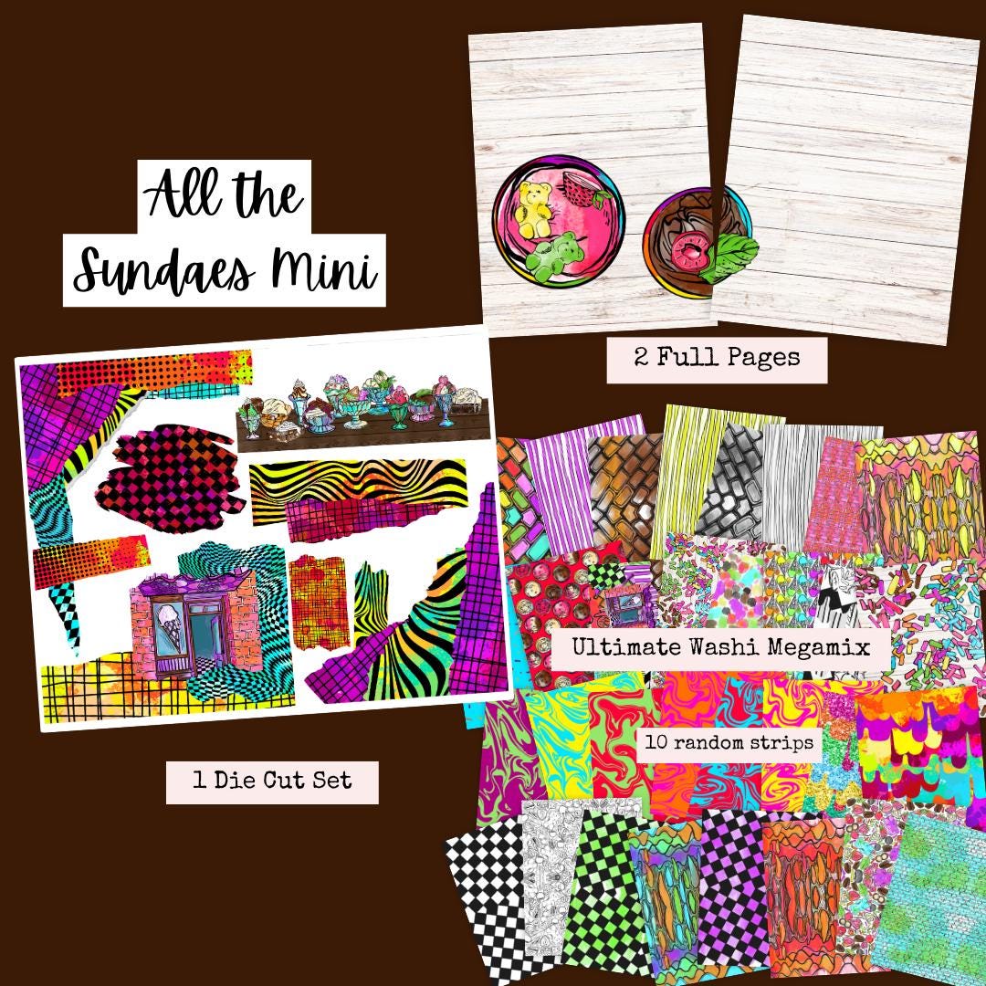 Sundae All the Sundaes Mini Bundle Sticker Kit for Planner & Journal ...
