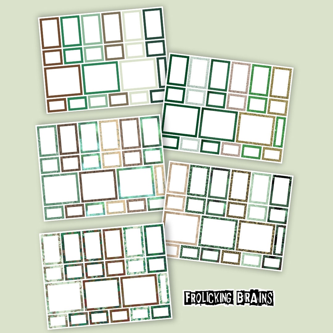 Forest Magic Deco Mini Bundle Sticker Kit for Planner & Journal, Boxes ...