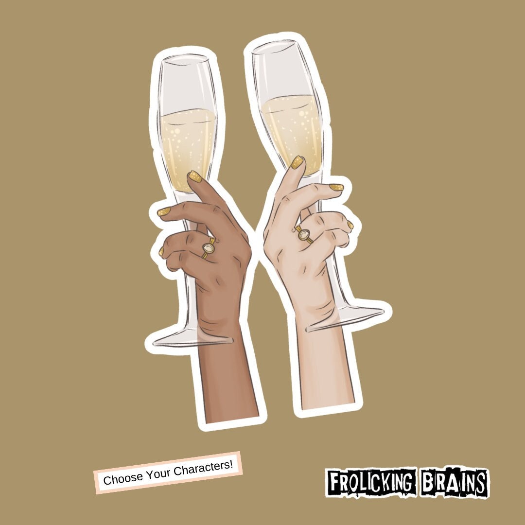 Great Gatsby Cheers Die Cut Duo Hand Cut Stickers for - Etsy