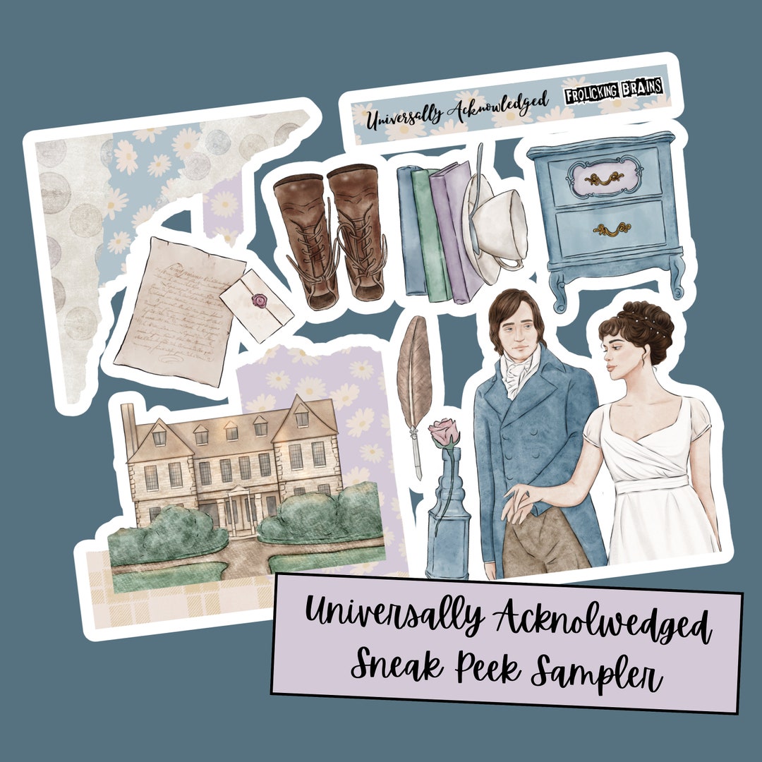 Universally Acknowledged Sampler Sneak Peek Die Cut Appetizer Hand Cut ...