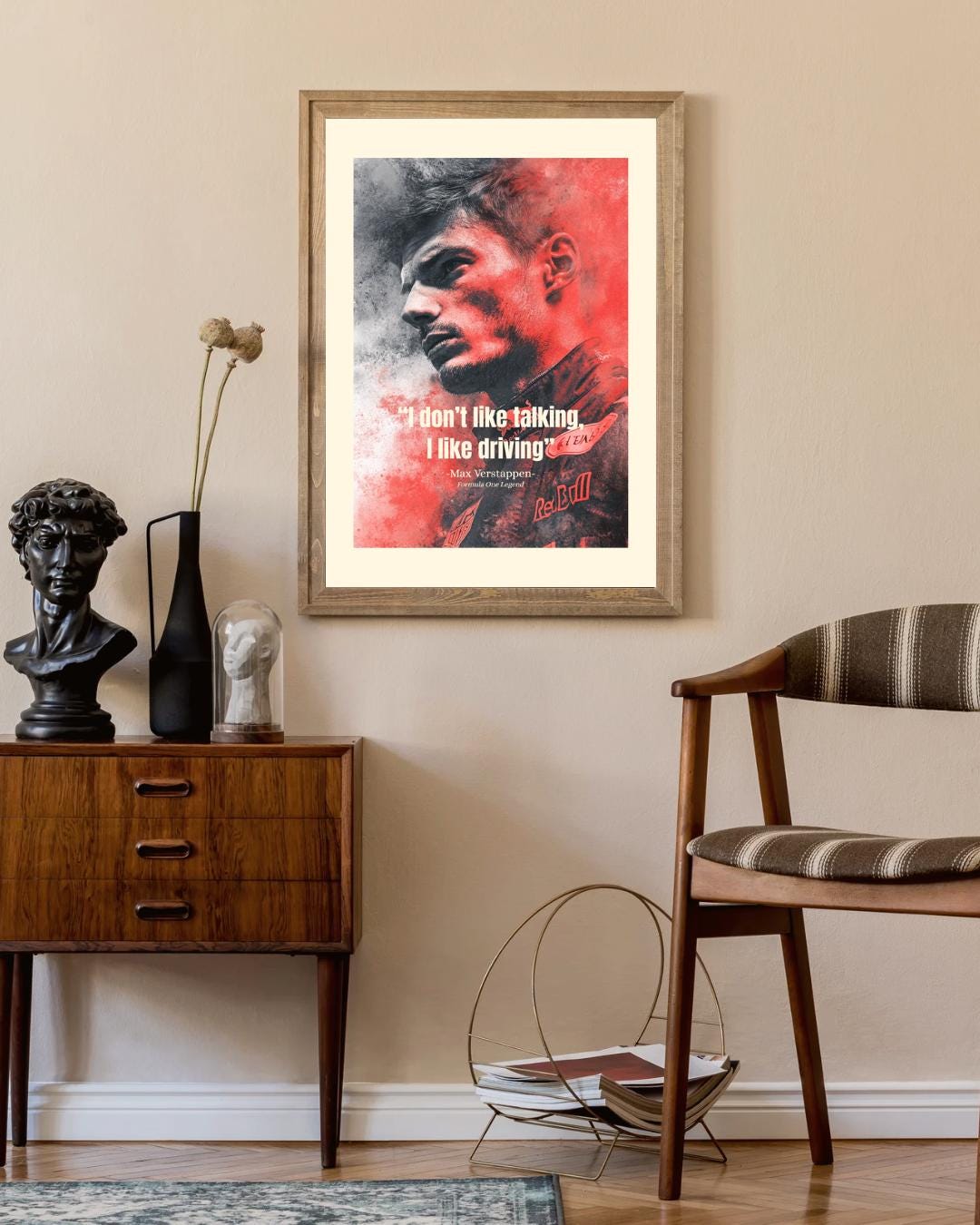 Max Verstappen Quote Poster F1: Retro Formula One Racing Art Print - Etsy