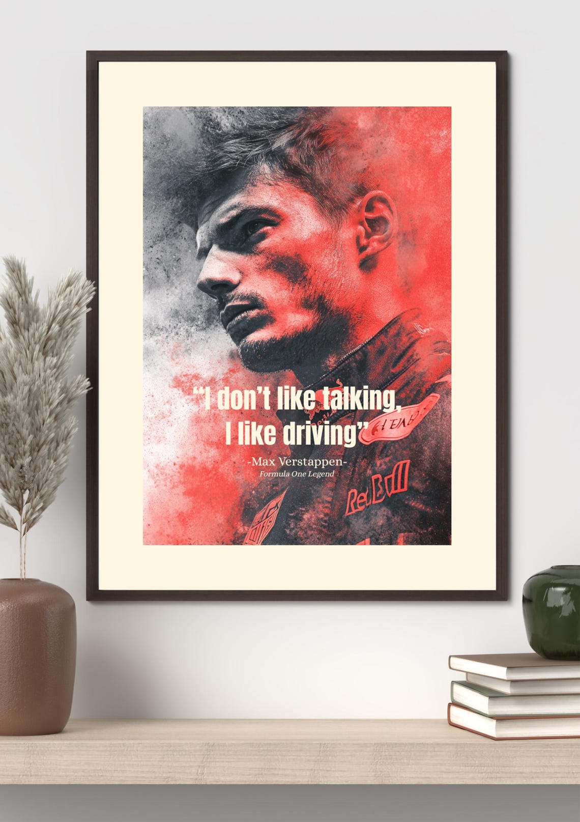 Max Verstappen Quote Poster F1: Retro Formula One Racing Art Print - Etsy