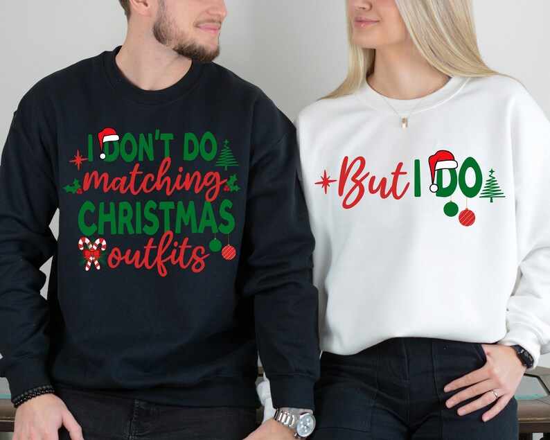 Funny Family Christmas T-shirts: I Don't Do Matching Outfits - Etsy UK