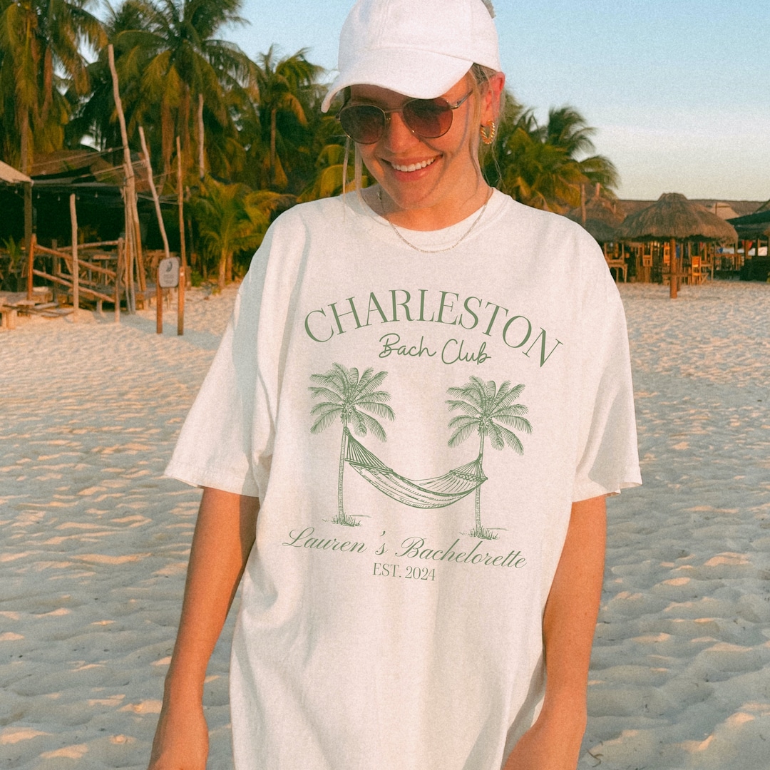 Charleston Bachelorette Shirts, Personalized Beach Bachelorette Party ...