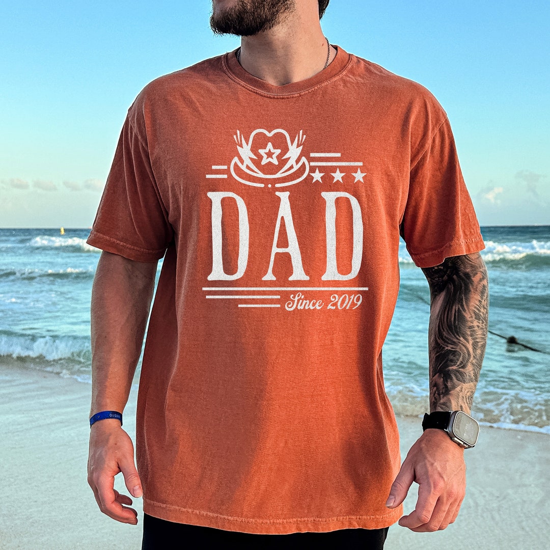 Cowboy Dad Shirt Custom Western Dad Gifts Comfort Colors® Cowboy Father ...