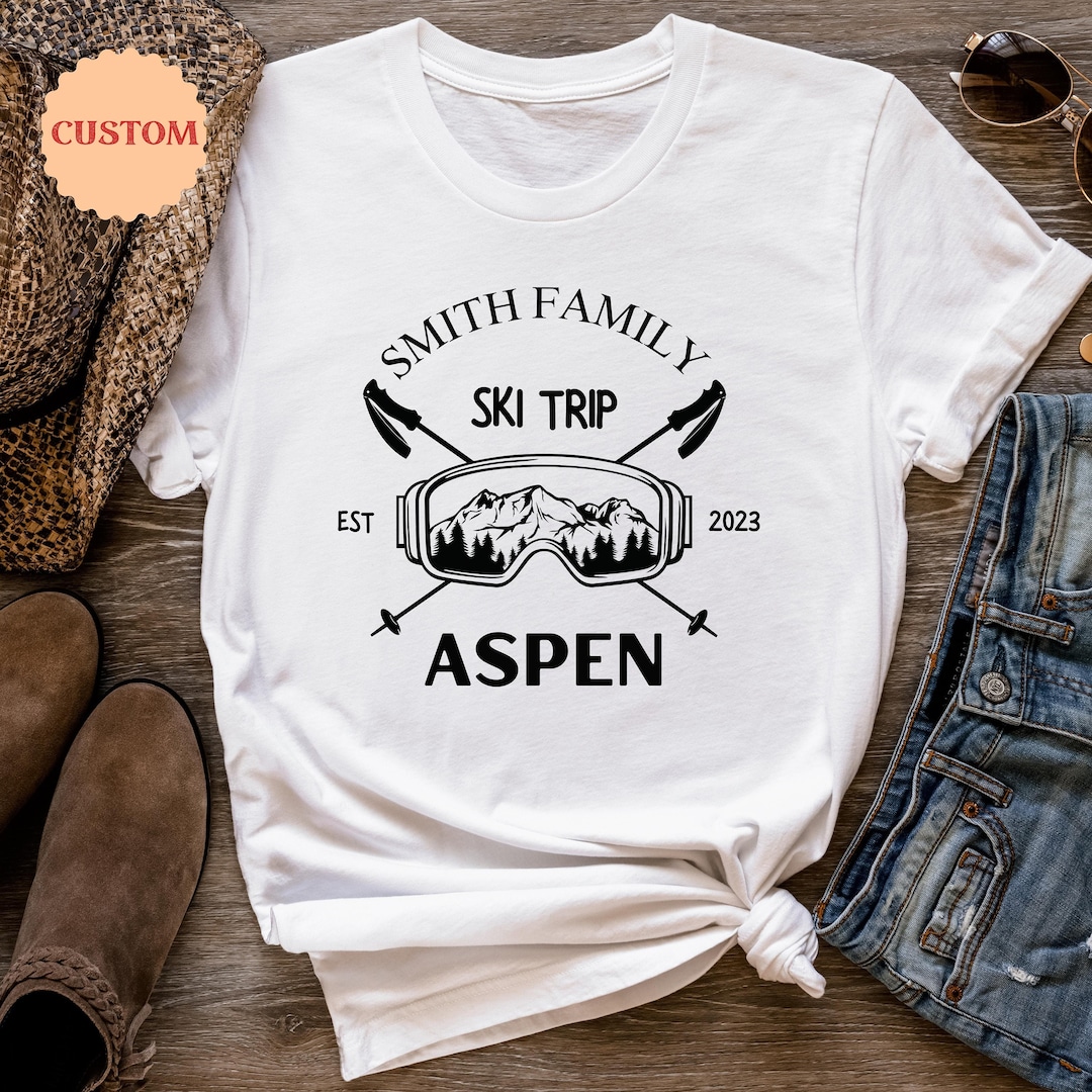 Ski Family Vacation Shirt, Apres Ski Shirt, Ski Season Shirt, Custom ...
