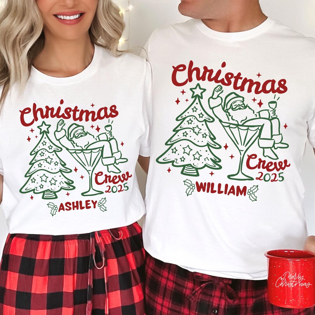 Christmas Crew 2025 Matching Family Shirt, Funny Holiday Tee - Etsy UK