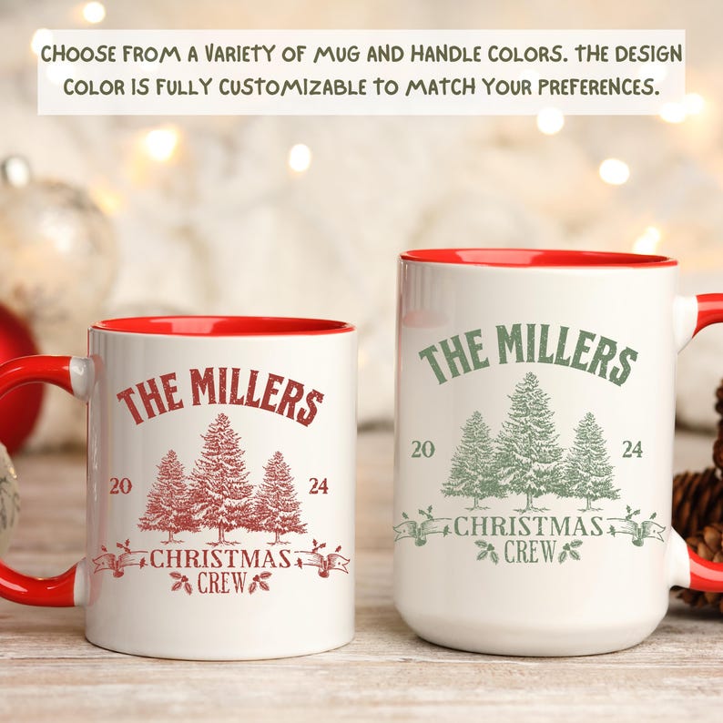 Personalized Family Christmas Mug, Custom Enamel Camp Mug - Etsy