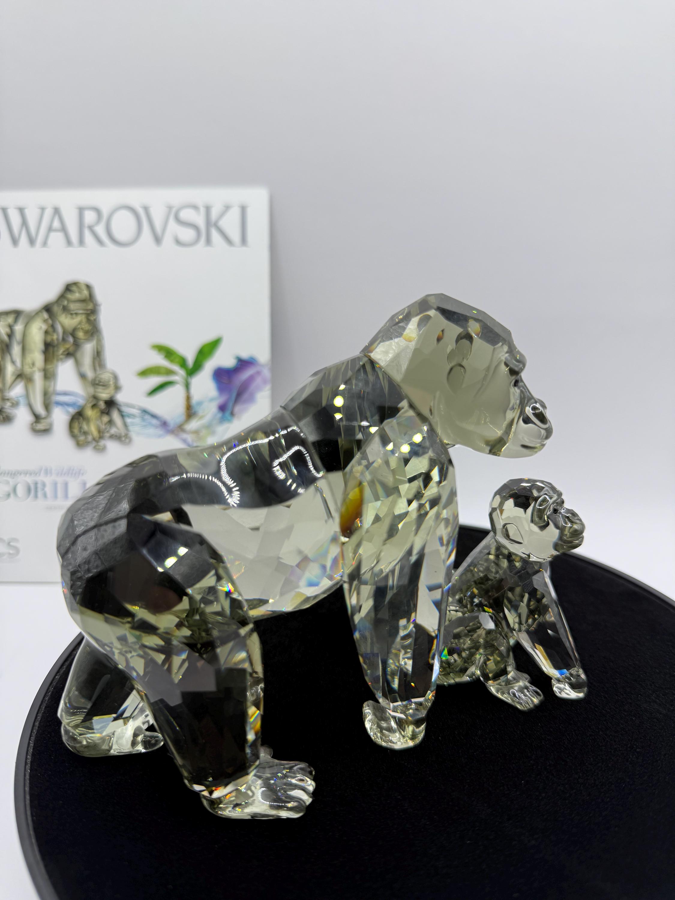Swarovski Gorillas Endangered Wildlife Series Gorillas Parent & Baby ...