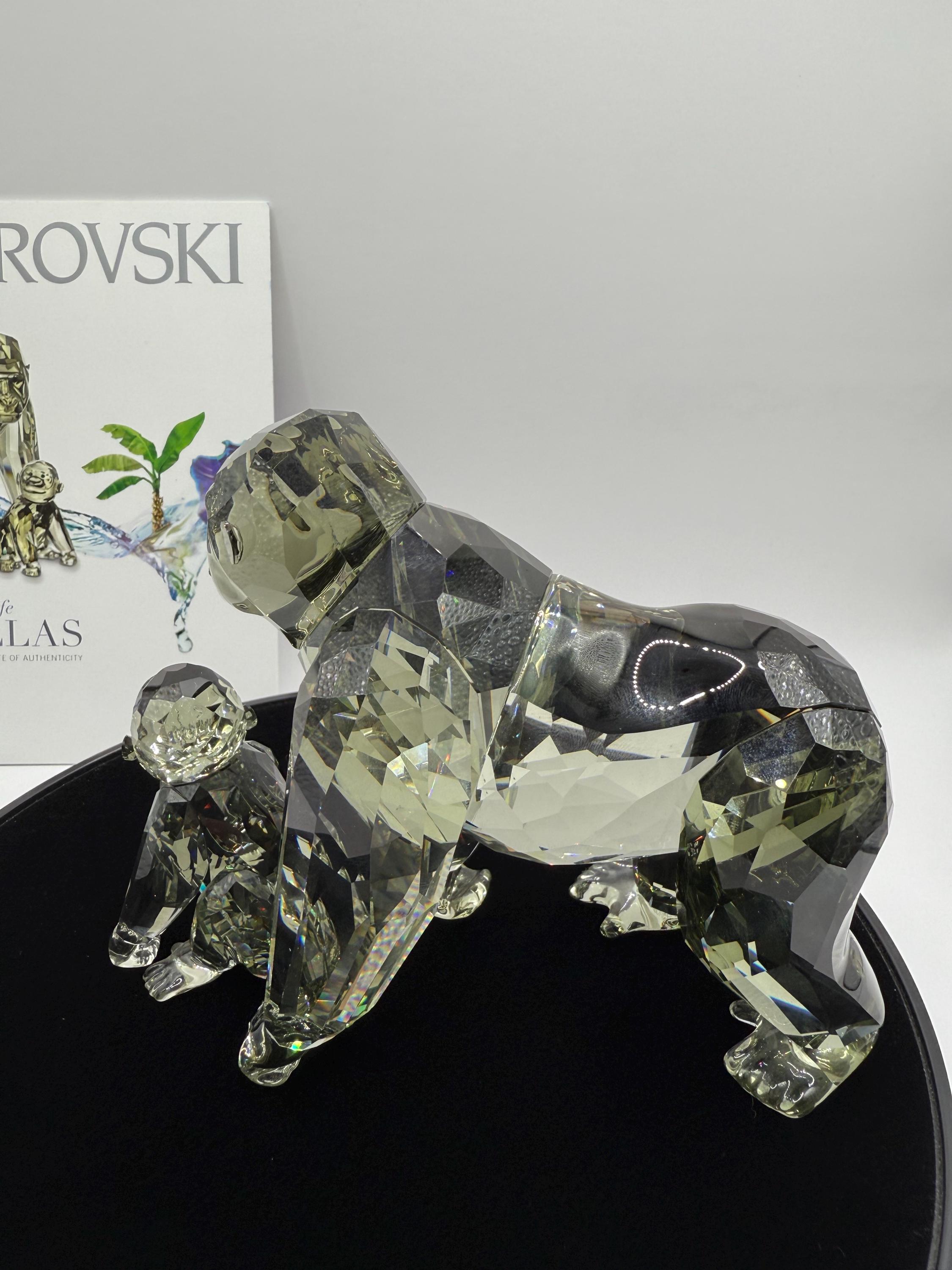 Swarovski Gorillas Endangered Wildlife Series Gorillas Parent & Baby ...