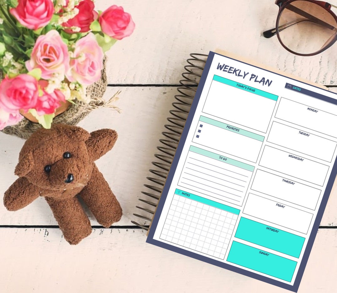 Printable Weekly Digital Planner Monthly Planner Weekly Planner 2023 ...