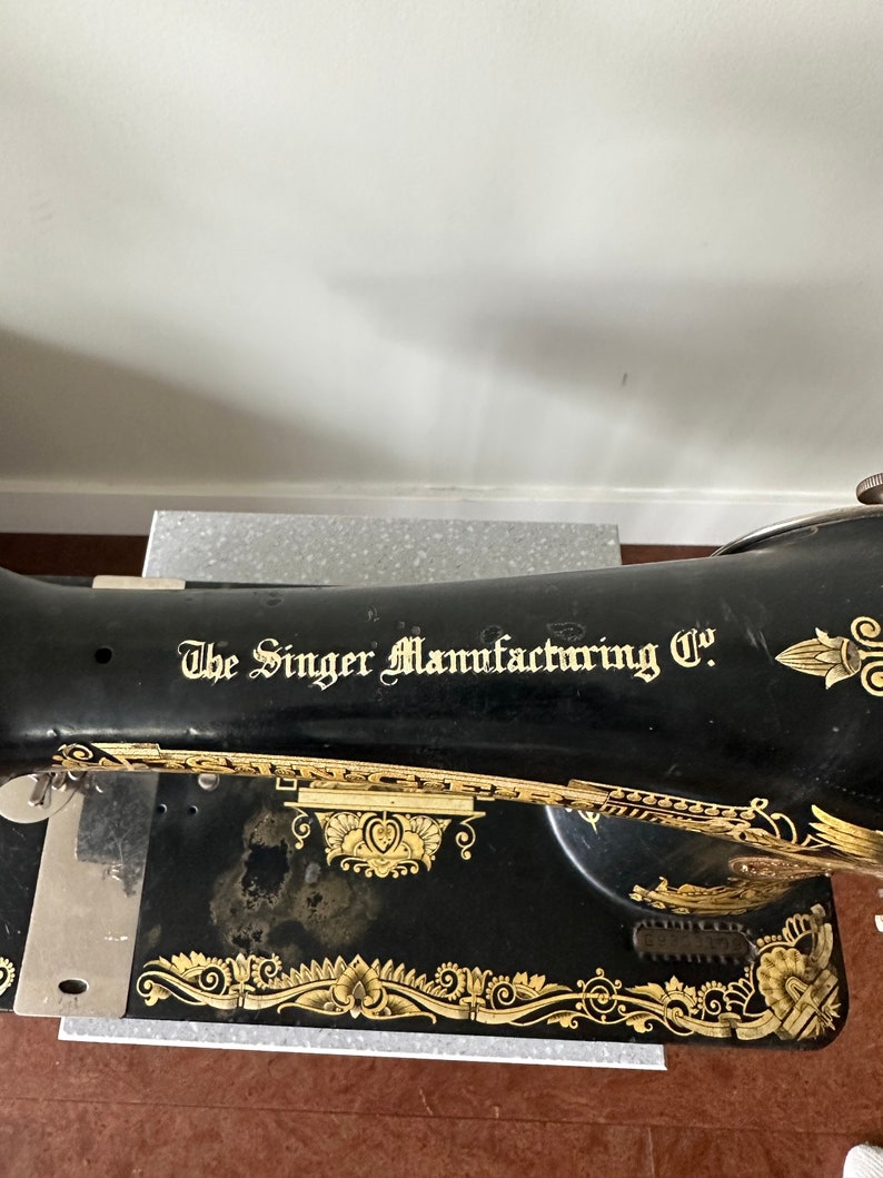 Antique 1905 Singer 27 Gold Sphinx Sewing Machine - Etsy