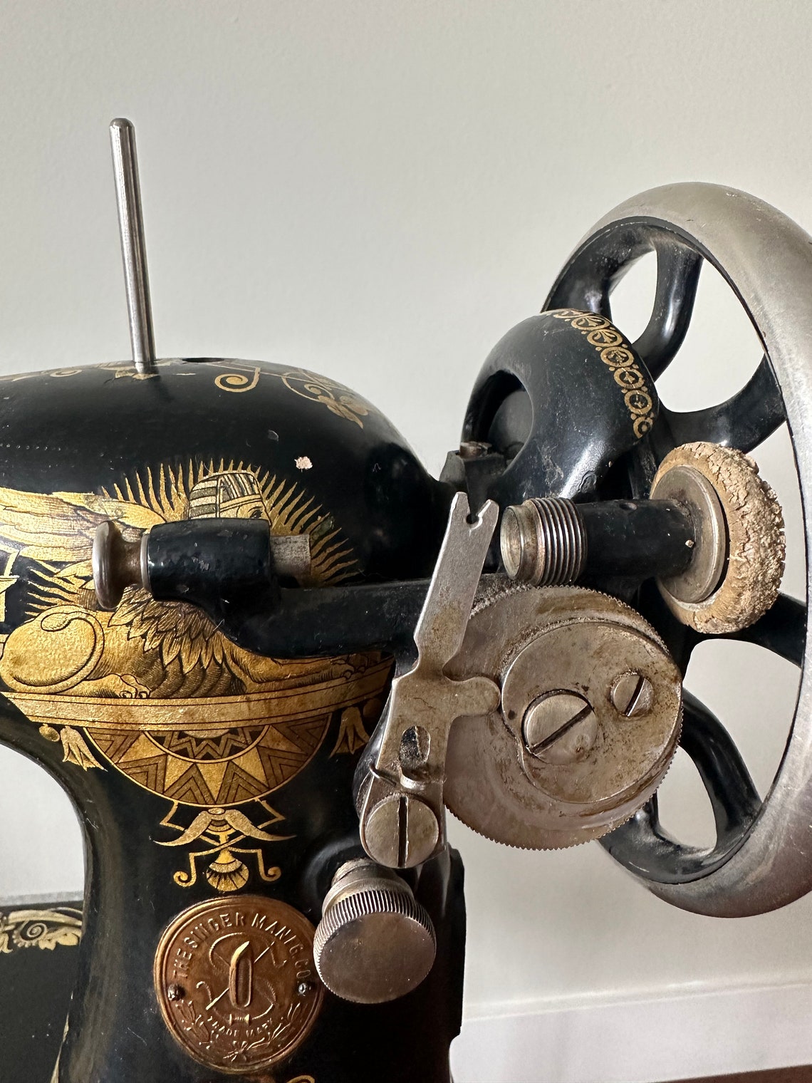 Antique 1905 Singer 27 Gold Sphinx Sewing Machine - Etsy