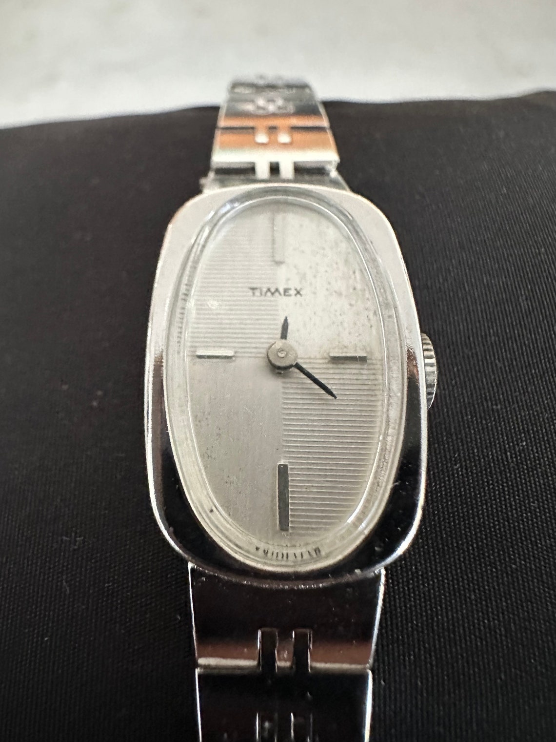 Vintage Silver Timex Oval Cocktail Watch Wind-up Light Patina - Etsy