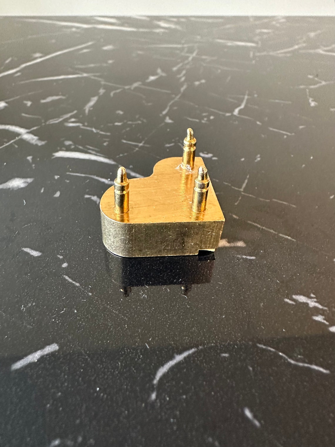Miniature Solid Brass Piano Dollhouse Furniture Collectible Weighted ...