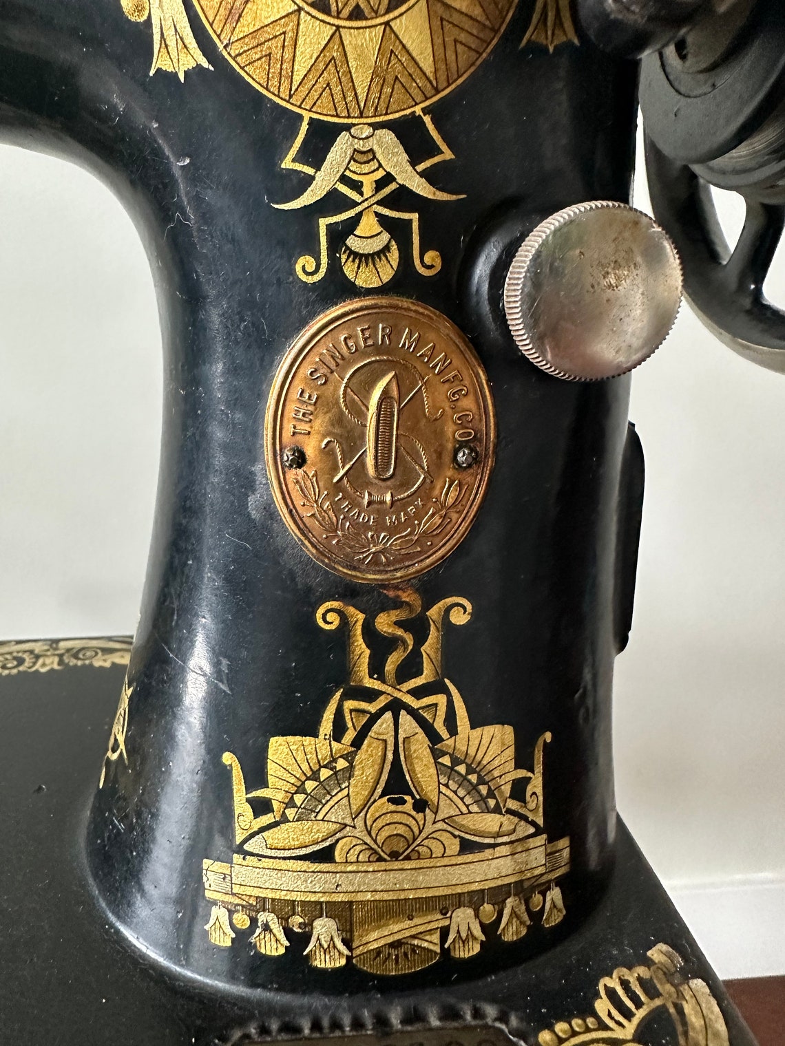 Antique 1905 Singer 27 Gold Sphinx Sewing Machine - Etsy