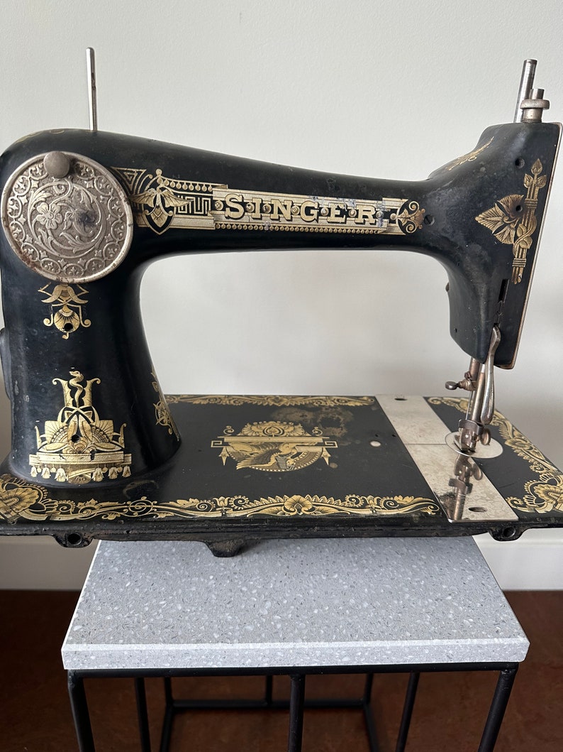 Antique 1905 Singer 27 Gold Sphinx Sewing Machine - Etsy