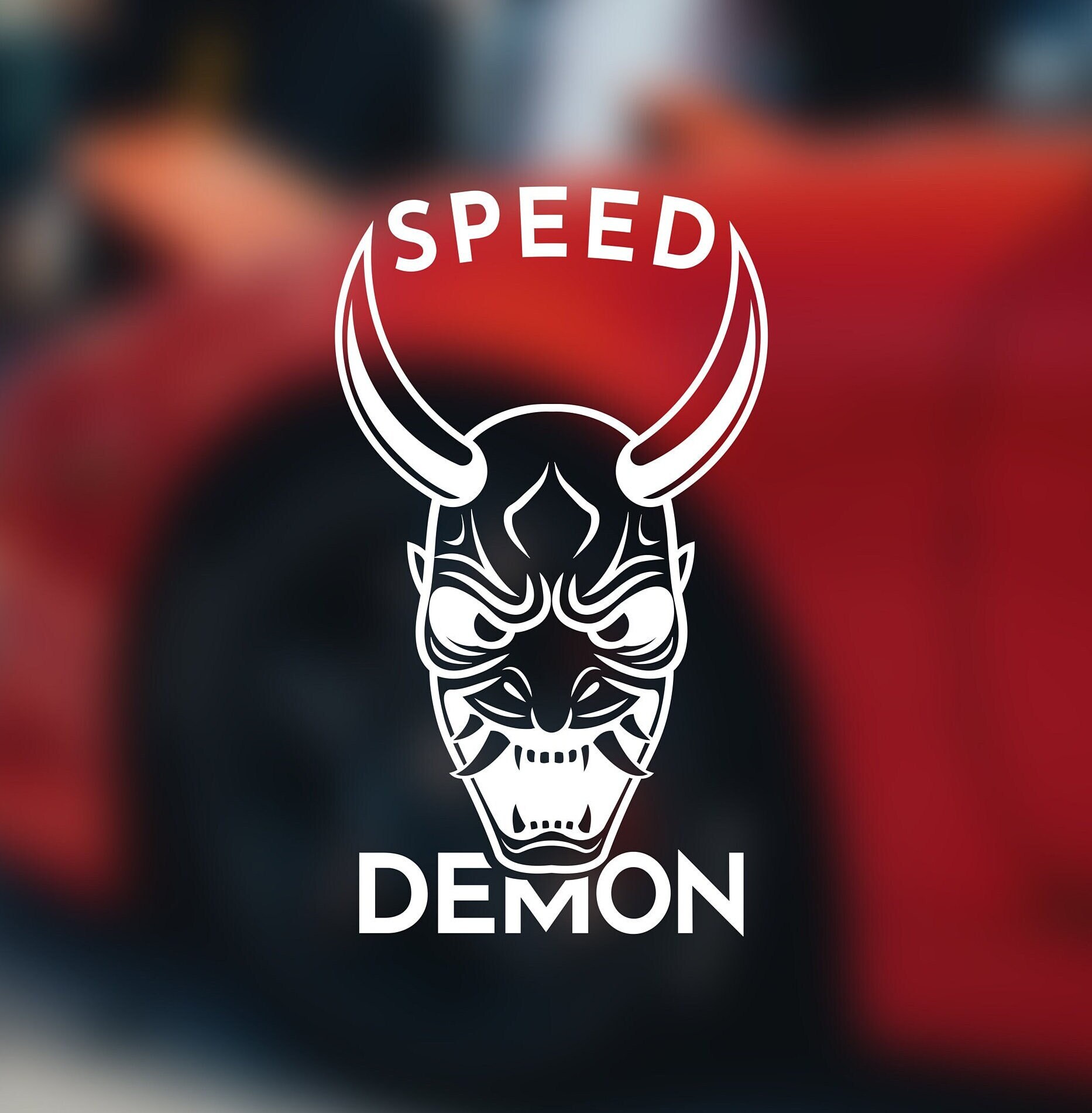 Calcomanía de máscara JDM Oni / Calcomanía JDM, JDM, Calcomanía de ...