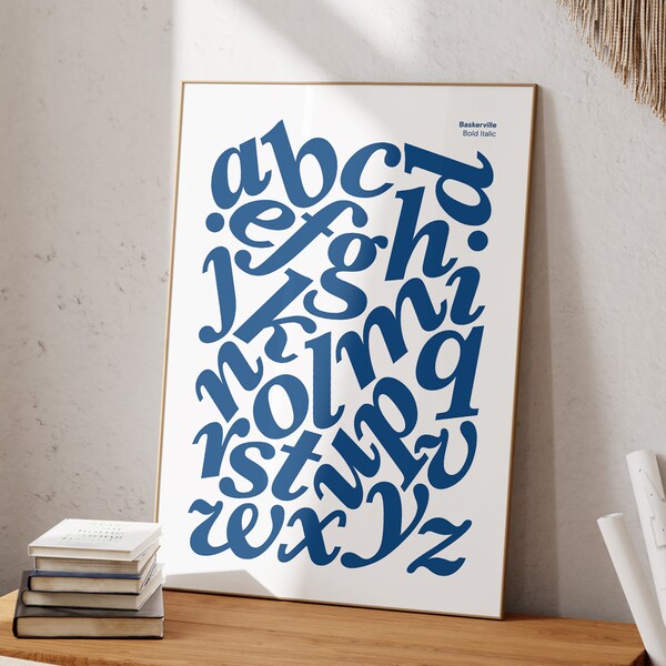 Typeface Poster - Etsy