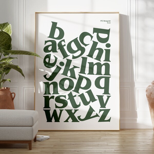 Typeface Poster - Etsy