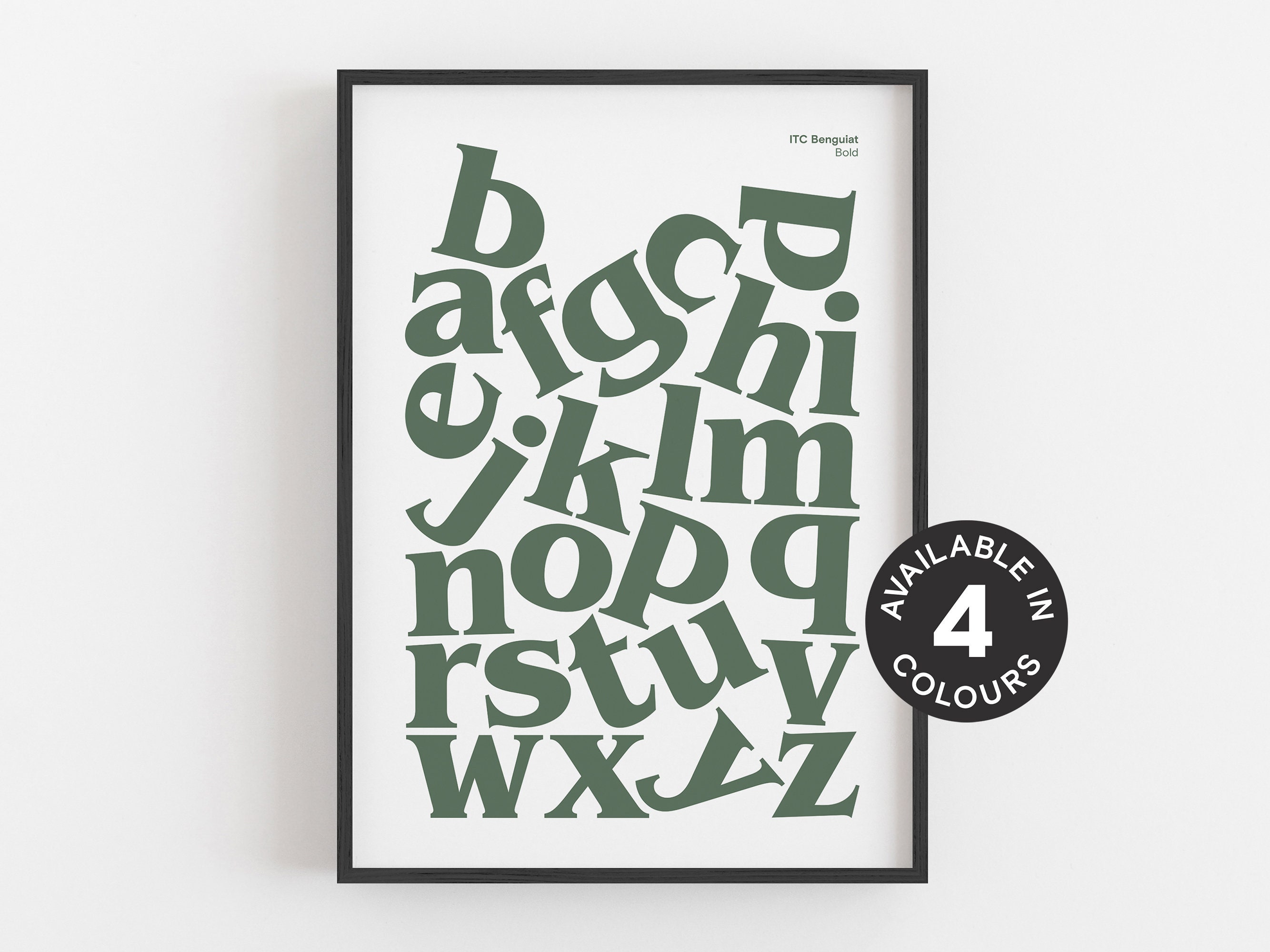 Alphabet Print, Typography Wall Art, Typeface Poster, Minimalist Print ...