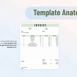 Invoice Template (both Excel and Word Included) - Etsy